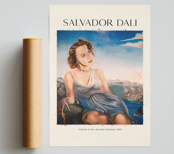 Portrait Of Mrs. Dorothy Spreckels, 1942 By Salvador Dali – Wallart-Direct
